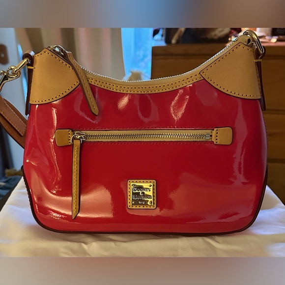 Dooney & Bourke | Bags | Dooney Bourke Patent Leather Small Hobo Hot ...